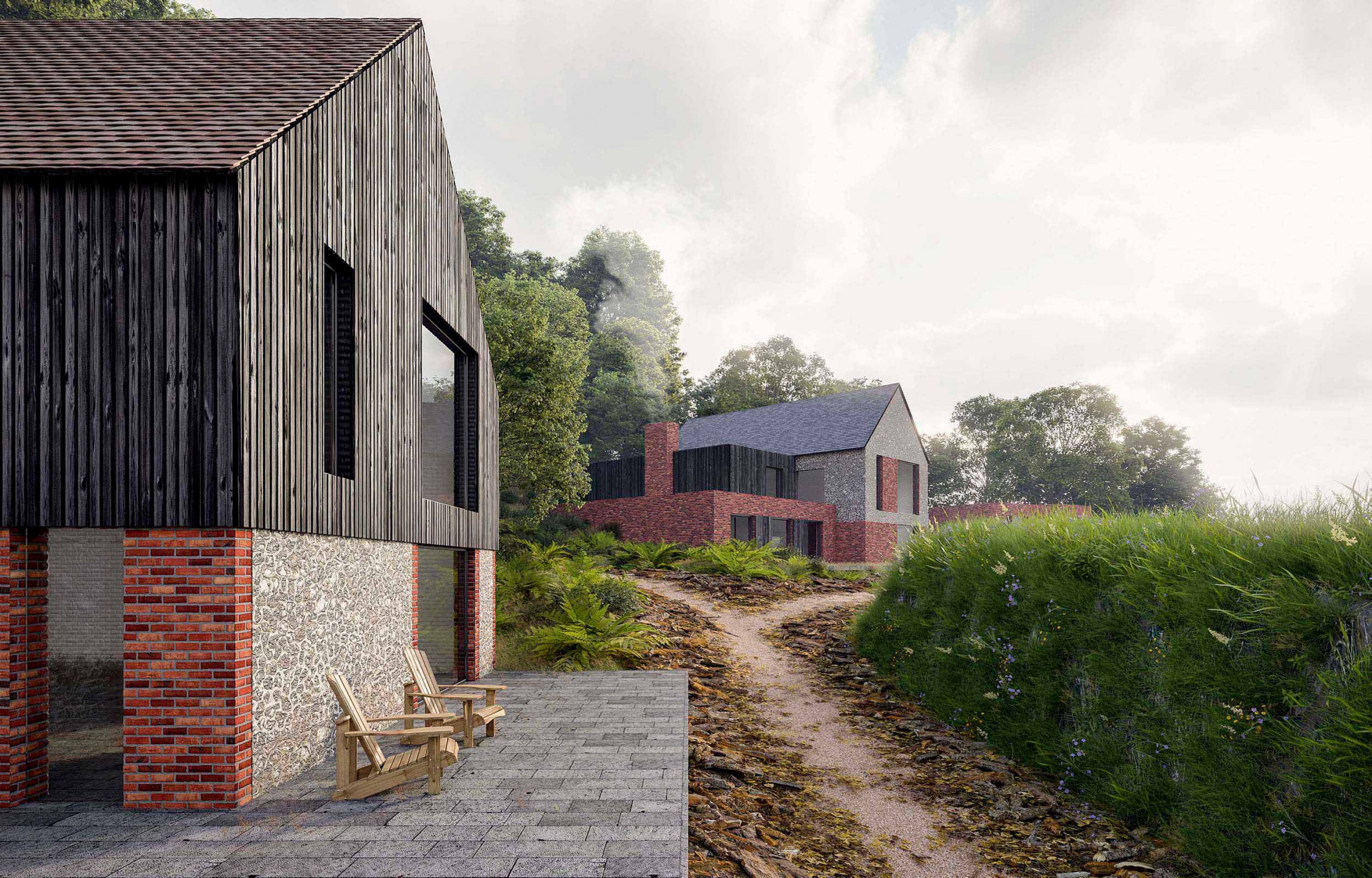 Contemporary Woodlands Development - Anderson Orr Architects Ltd.