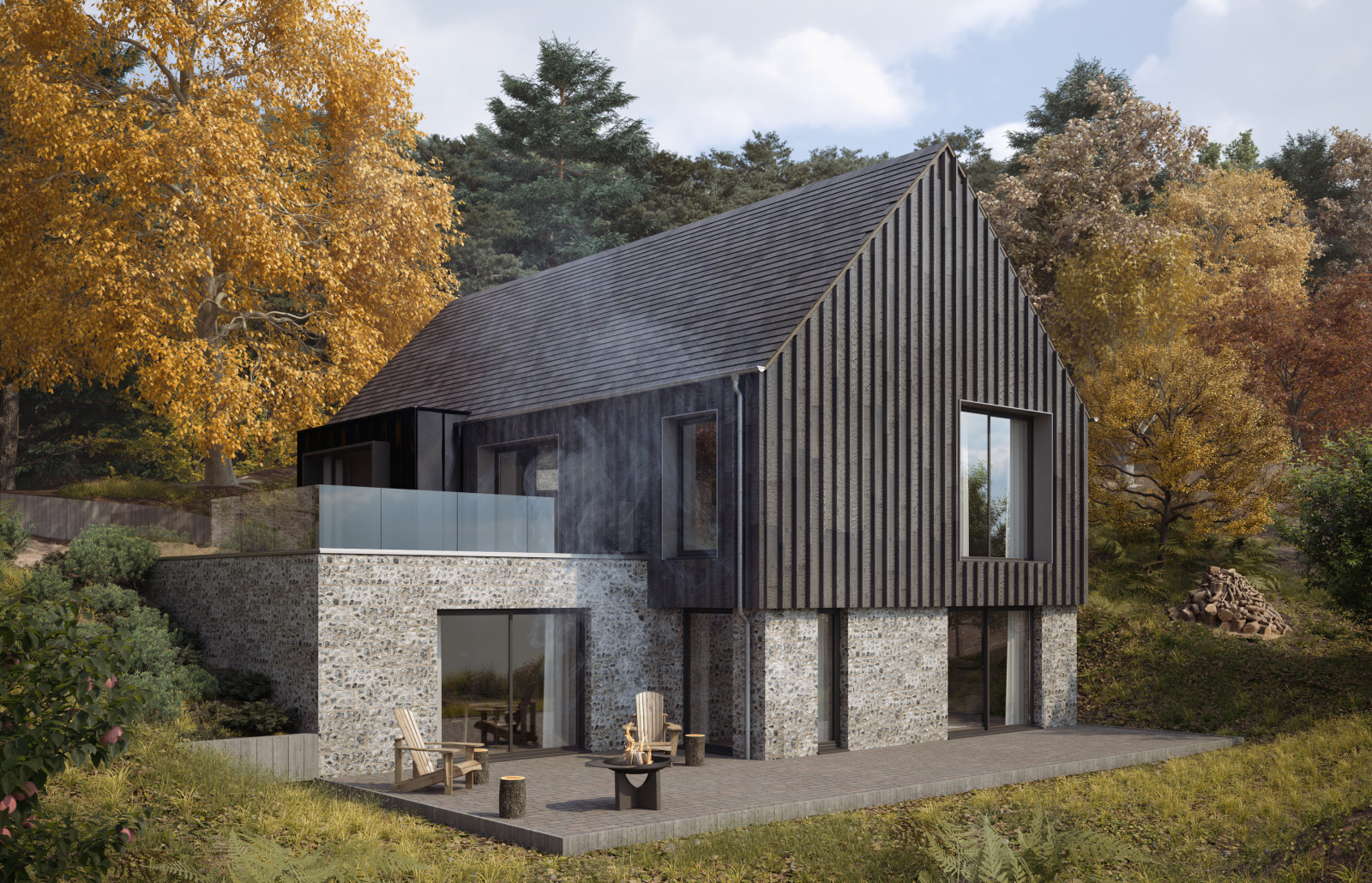 Contemporary Woodlands Development - Anderson Orr Architects Ltd.