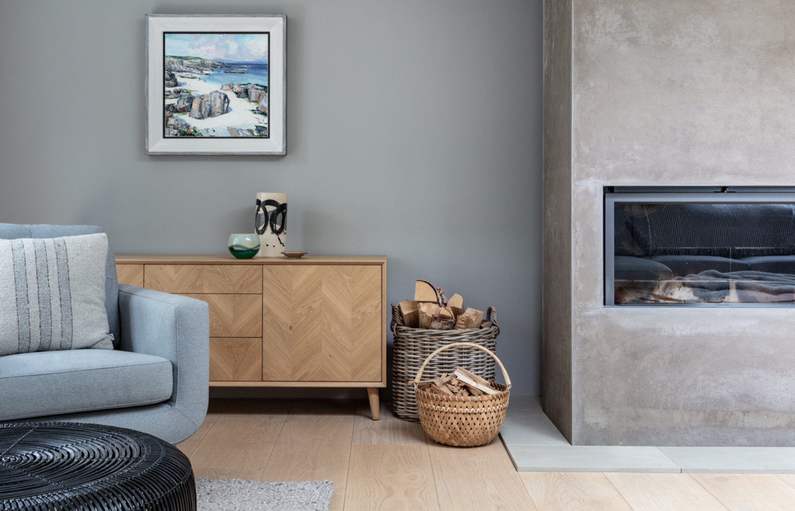 North Oxfordshire Inverted House Interiors - Anderson Orr Architects Ltd.