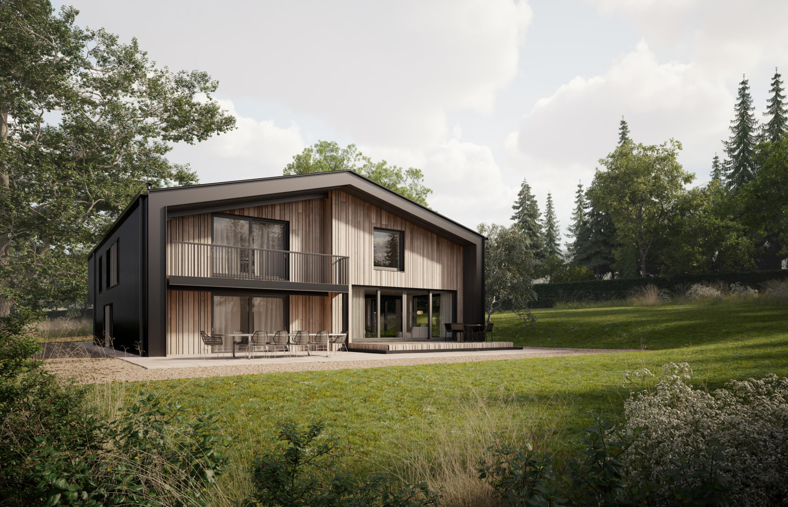 Contemporary Portal Frame Barn - Anderson Orr Architects Ltd.